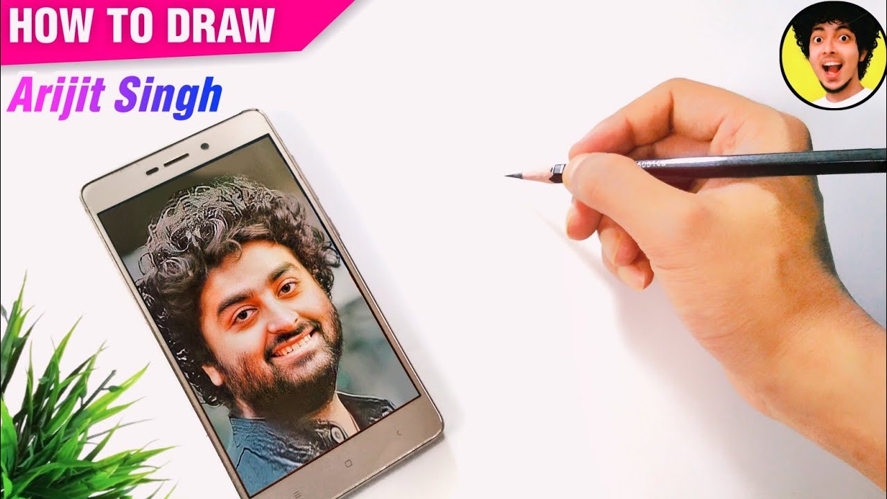 Arijit Singh sketch || How to draw Arijit singh step by step || Arijit ...