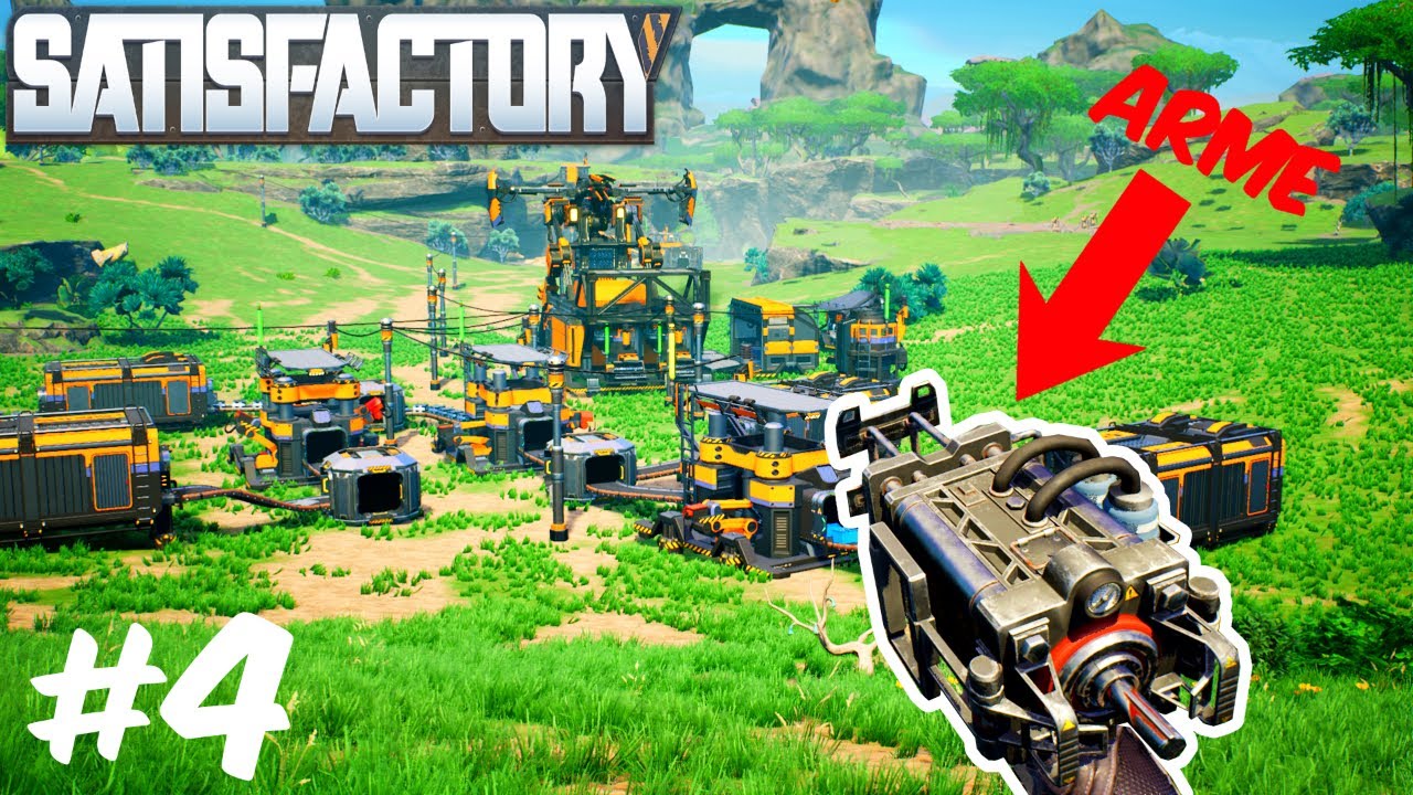 CETTE ARME EST PUISSANTE | Satisfactory #4 - YouTube