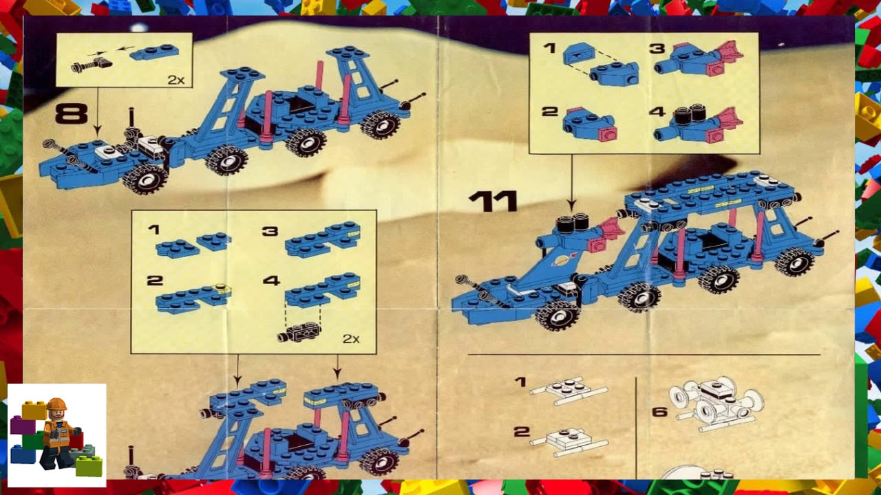 LEGO instructions - Space - Classic - 6883 - Terestrial Rover - YouTube