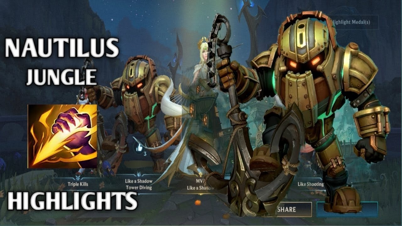 WILDR RIFT: NAUTILUS AP JG S WITH 0 DEATH GAMEPLAY HIGHLIGHTS - YouTube
