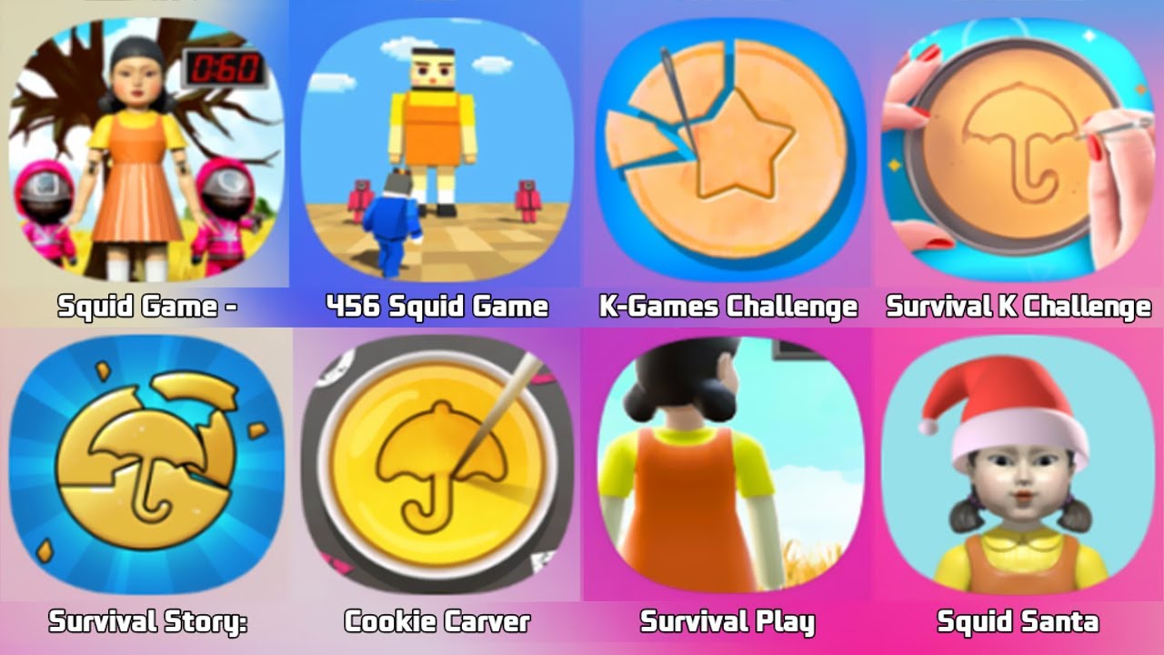 Squid Game Survival, 456 Squid Game, K-Games Challenge, Survival K ...