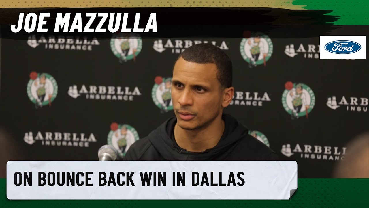 POSTGAME PRESS CONFERENCE: Joe Mazzulla on bounce back win in Dallas ...