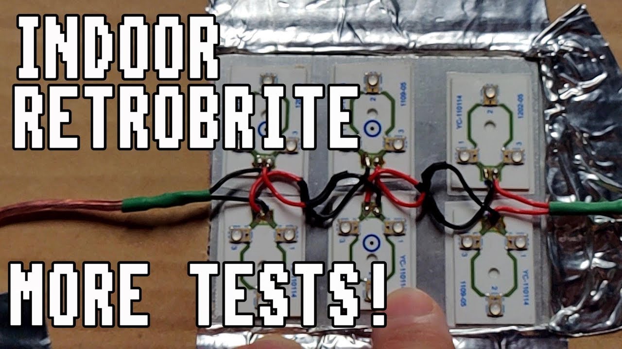 Indoor Retrobrite Followup: Scaling up and more tests! - YouTube