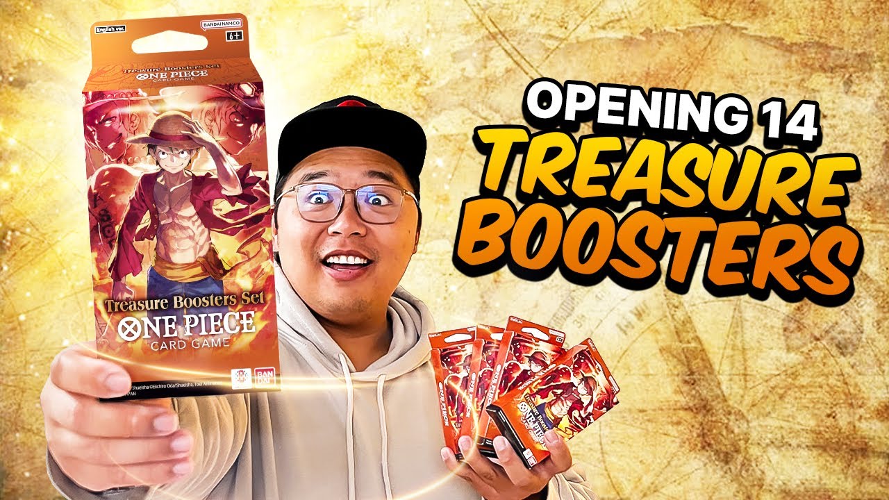 Opening 14 Treasure Booster Boxes! OP-01, OP-02, OP-03, OP-04, AND OP-05 One Piece TCG Booster ...