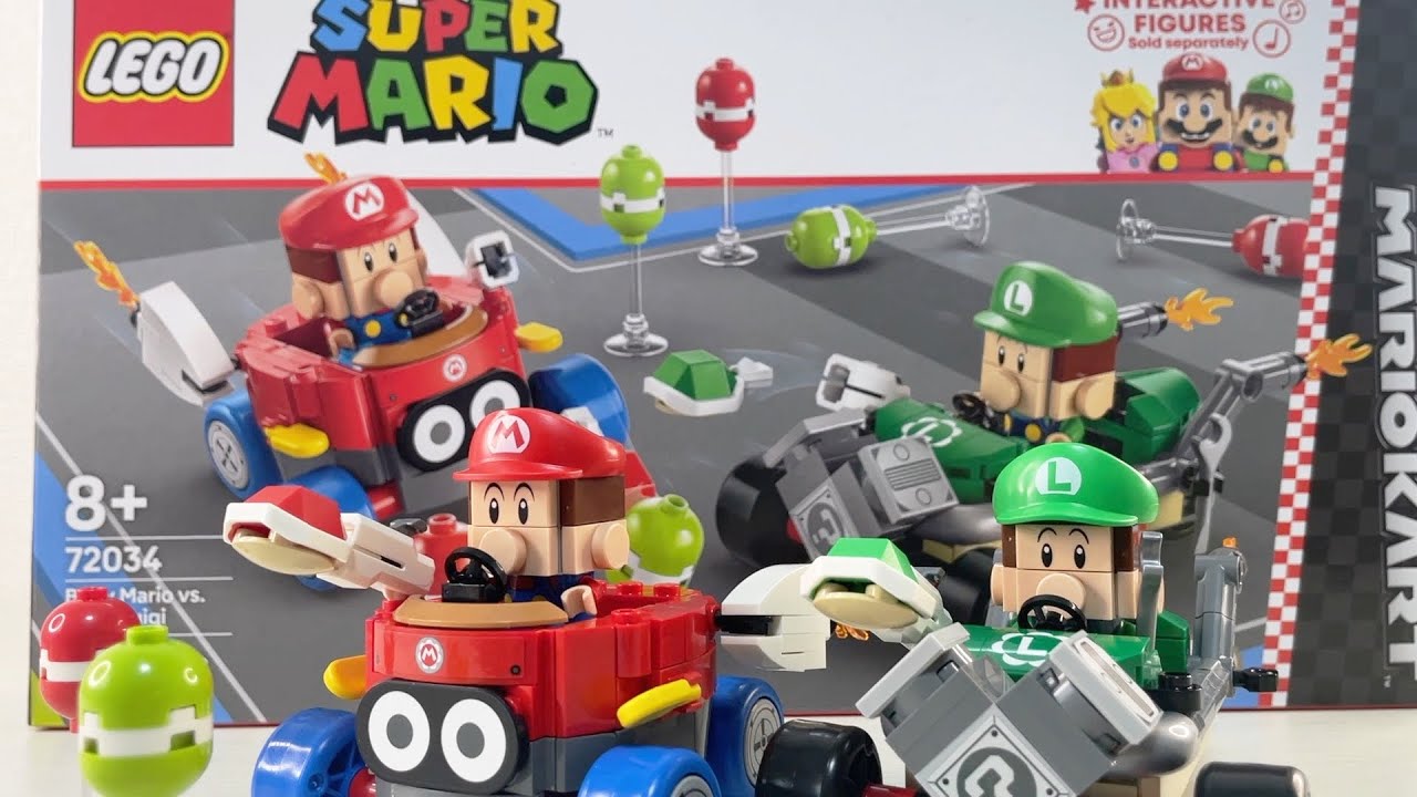 【LEGO】SUPER MARIO 〜Build a Mario Kart!〜【Fast version】 - YouTube