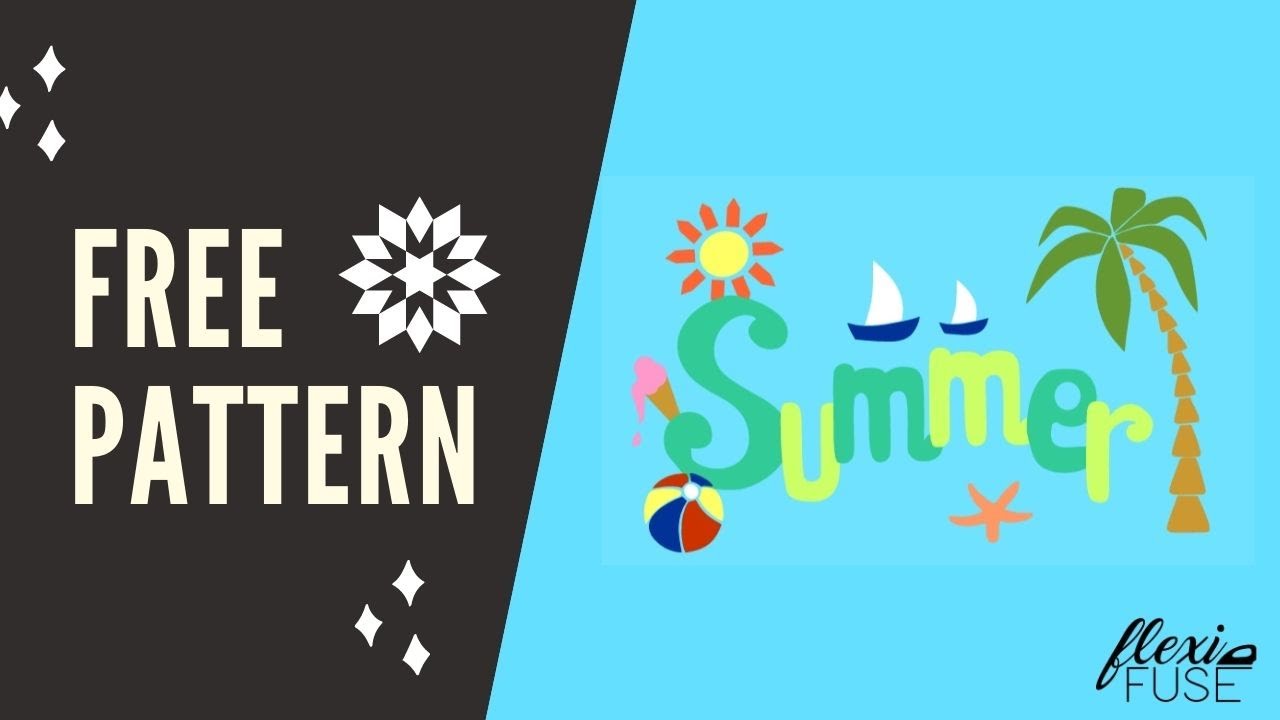 FREE Quilt Pattern: Summer Bench Pillow #madewithflexifuse - YouTube