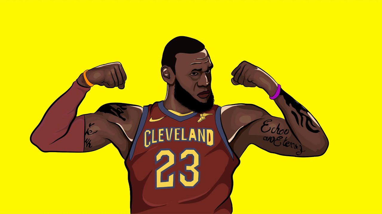 Speed Art - LEBRON JAMES - Adobe Ilustrator [ no mouse ] - YouTube
