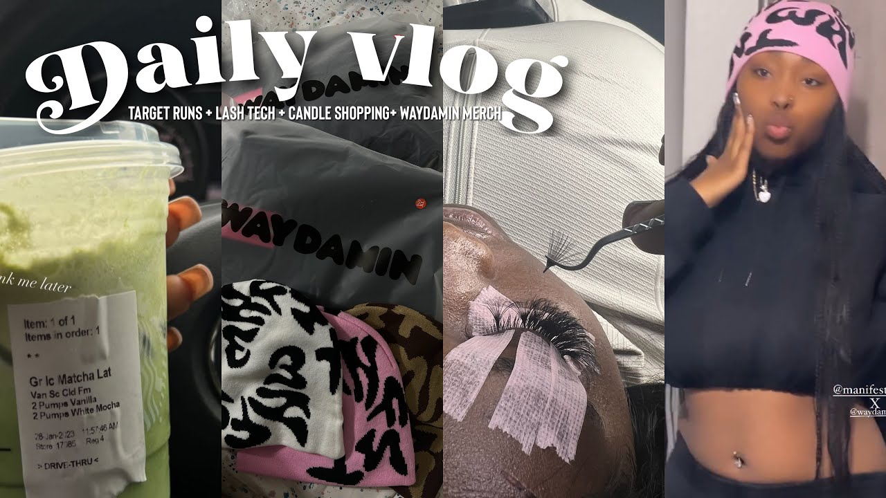 GETTING BACK TO REALITY | WAYDAMIN MERCH , TARGET RUN, NEW STARBUCKS DRINK + mini LASH TECH RANT ...