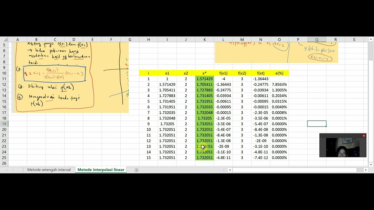 Analisa Numerik: Metode Interpolasi linear part 2 - YouTube