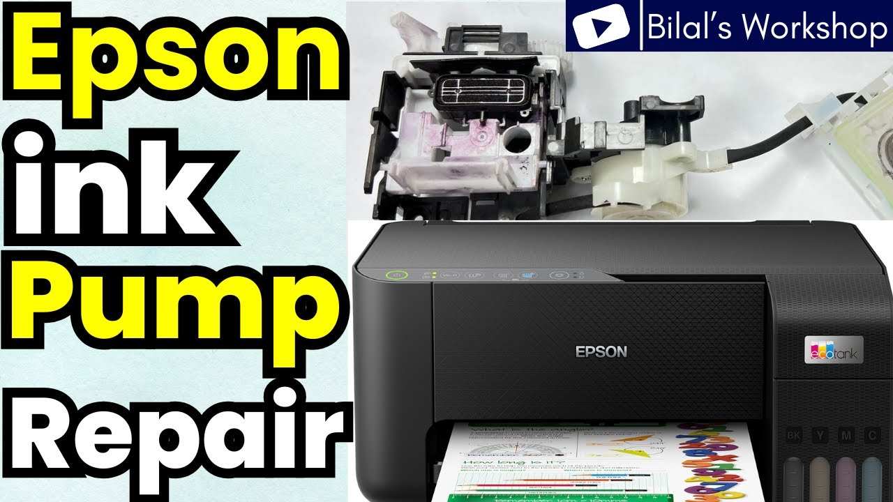Ink Pump Repair Tutorial Epson Eco Tank Printer? epson L3250, L3251 ...