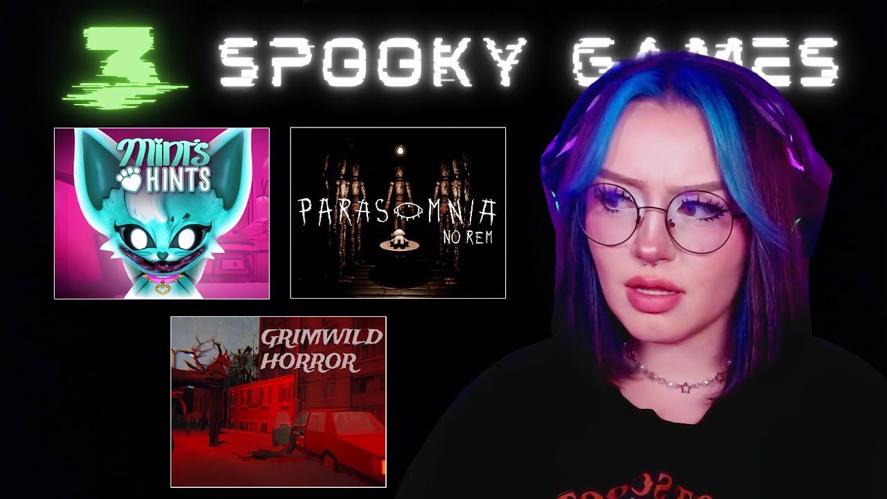 3 SPOOKY GAMES #21 | Let's Play: Mint's Hints, Parasomnia: No REM ...