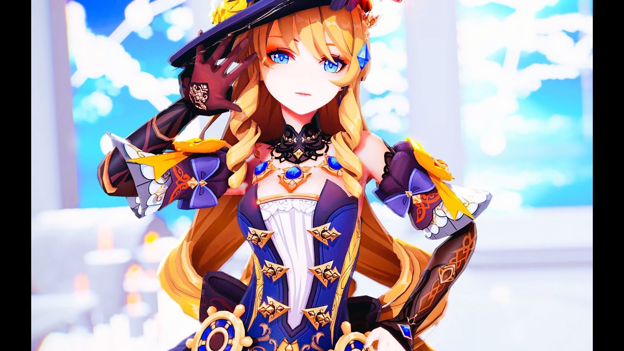 【Genshin Impact MMD／4K／60FPS】Navia【Queencard】 - YouTube