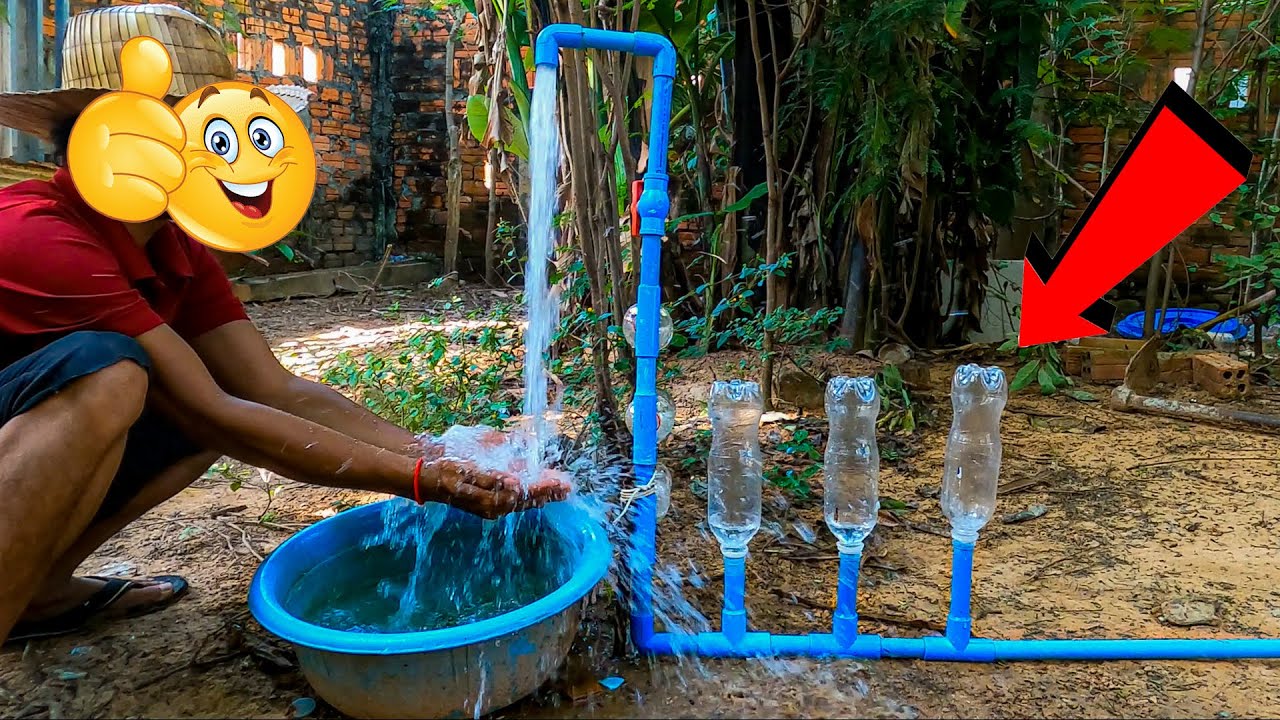DIY home projects ideas using 6 plastic bottles and long PVP pipe to ...