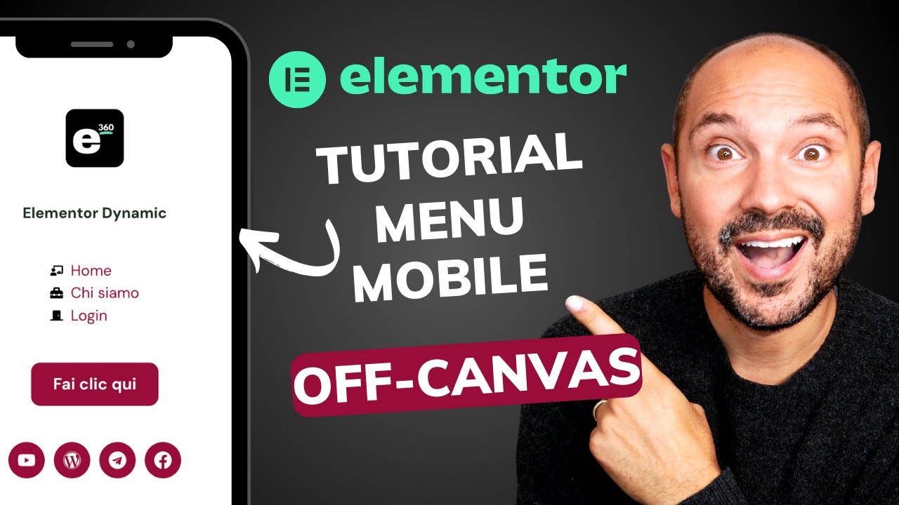 Tutorial Menu Mobile Elementor Italiano 📲 Nuovo Widget Off-Canvas 😍 - YouTube