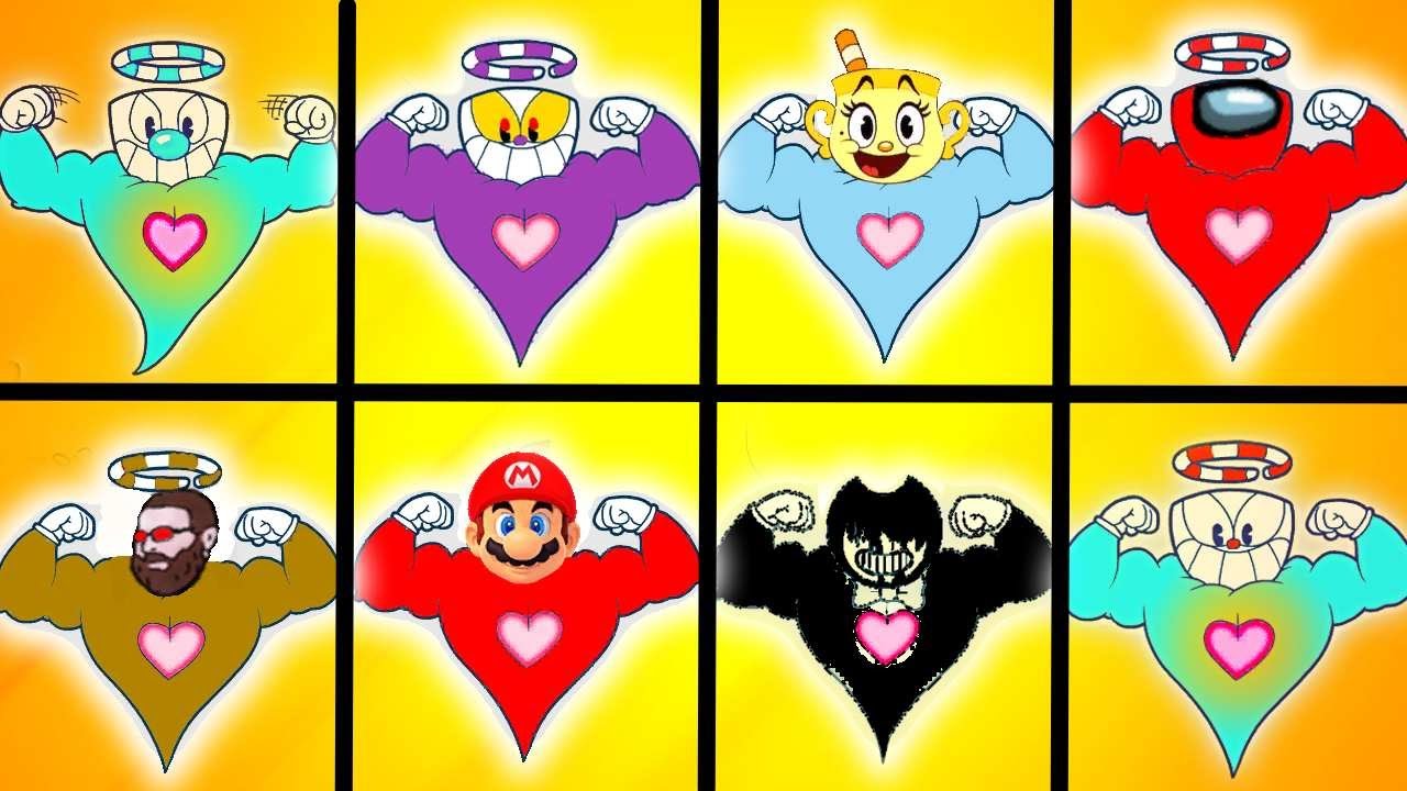 All Cuphead Playable Characters Giant Ghost Super Art Animations ...