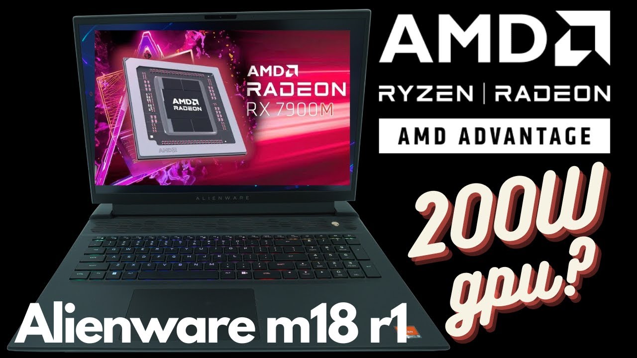 200W GPU? Radeon RX 7900M performance feat. AW m18 r1 | 4K benchmarks ...
