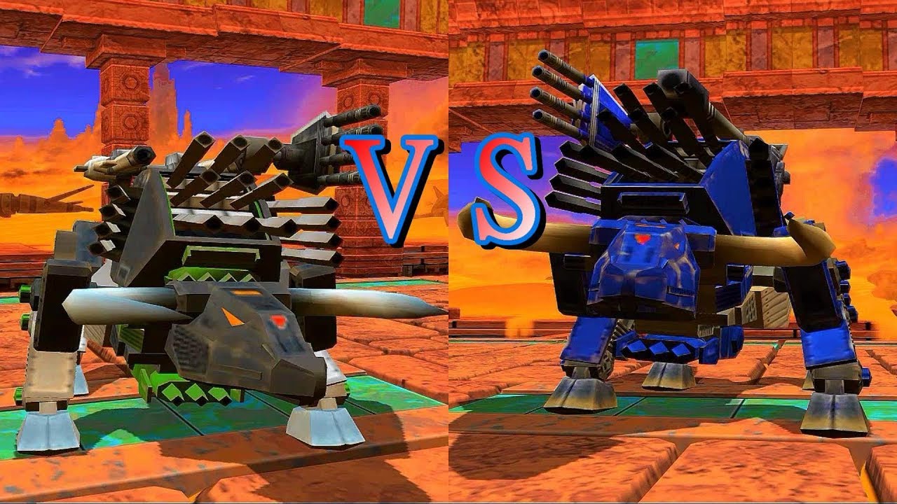 ZOIDS STRUGGLE ゾイドストラグル 機獸新世紀爭霸戰 ディバイソン DIBISON 攻擊野牛,重裝野牛VS ディバイソン ...