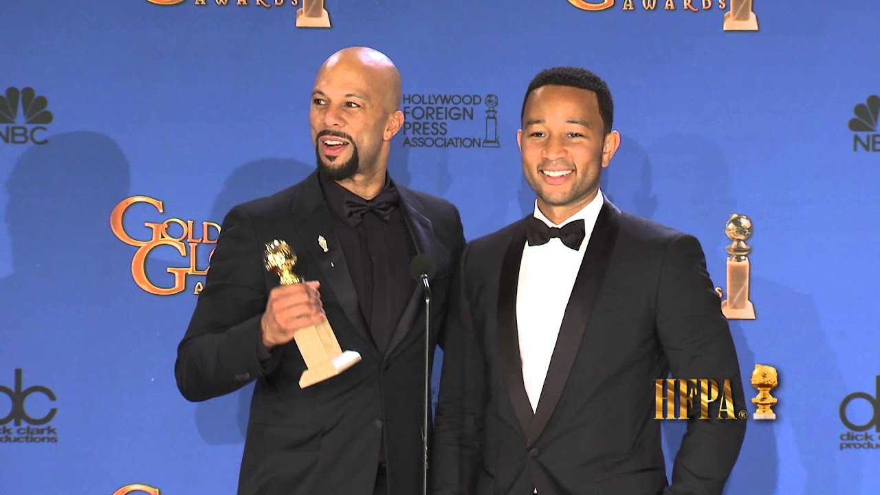 John Legend and Common SELMA - Pressroom - Golden Globes 2015 - YouTube