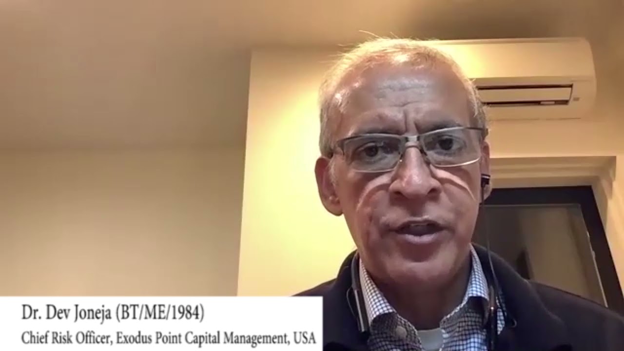 Dr. Dev Joneja (BT/ME/1984), Chief Risk Officer at Exodus Point Capital ...