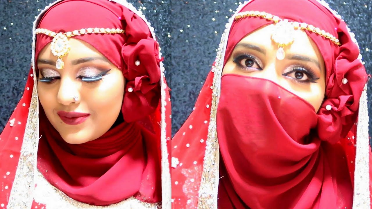 BRIDAL / WEDDING HIJAB / NIQAB TUTORIAL || Smiley Sayeeba - YouTube