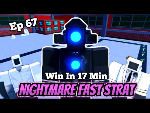 How To Beat Nightmare Difficulty In 17 Minutes (Toilet Tower Defense ...