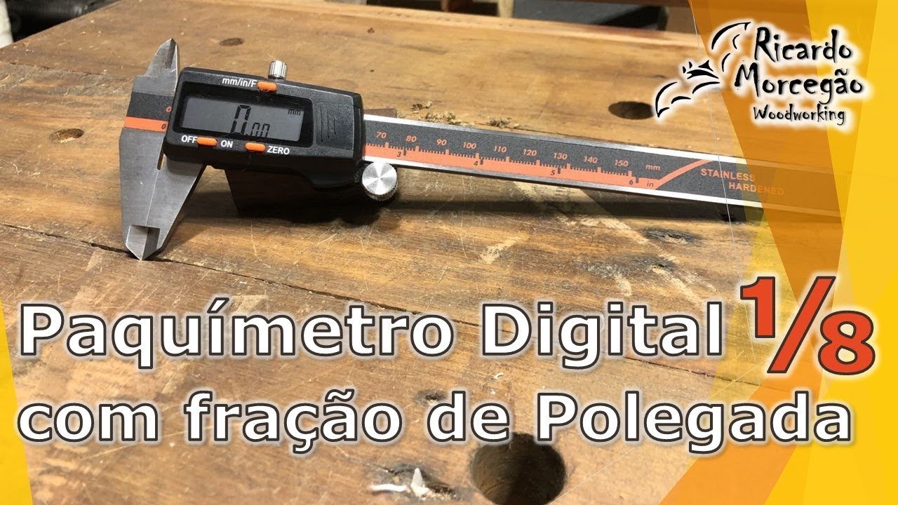 Paquímetro Digital com fração de Polegada - 150mm - aço inox - Banggood ...