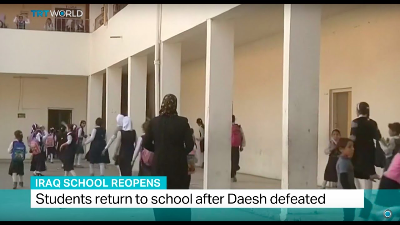 Iraq School Reopens: Students return to school after Daesh defeated ...