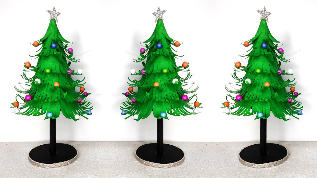 How to make Christmas Tree with Paper | DIY Paper Christmas Tree ...