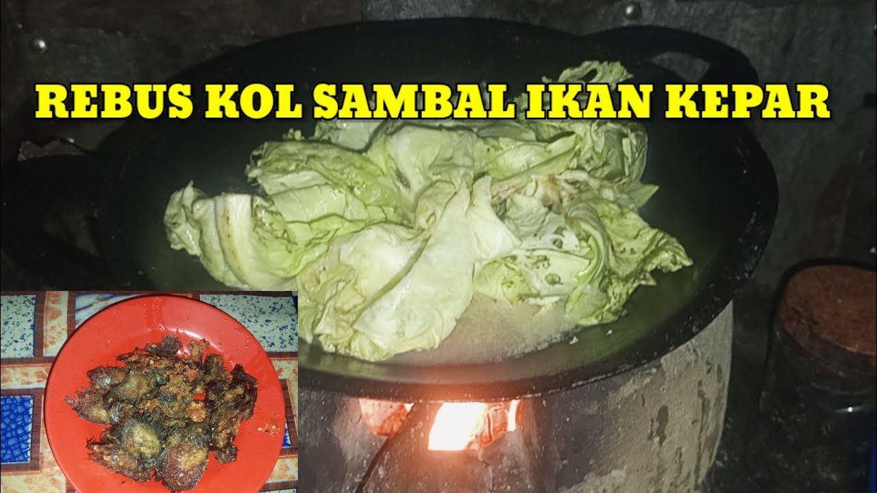 hasil mulung kol rebus santan //goreng kering sambal ikan kepar - YouTube