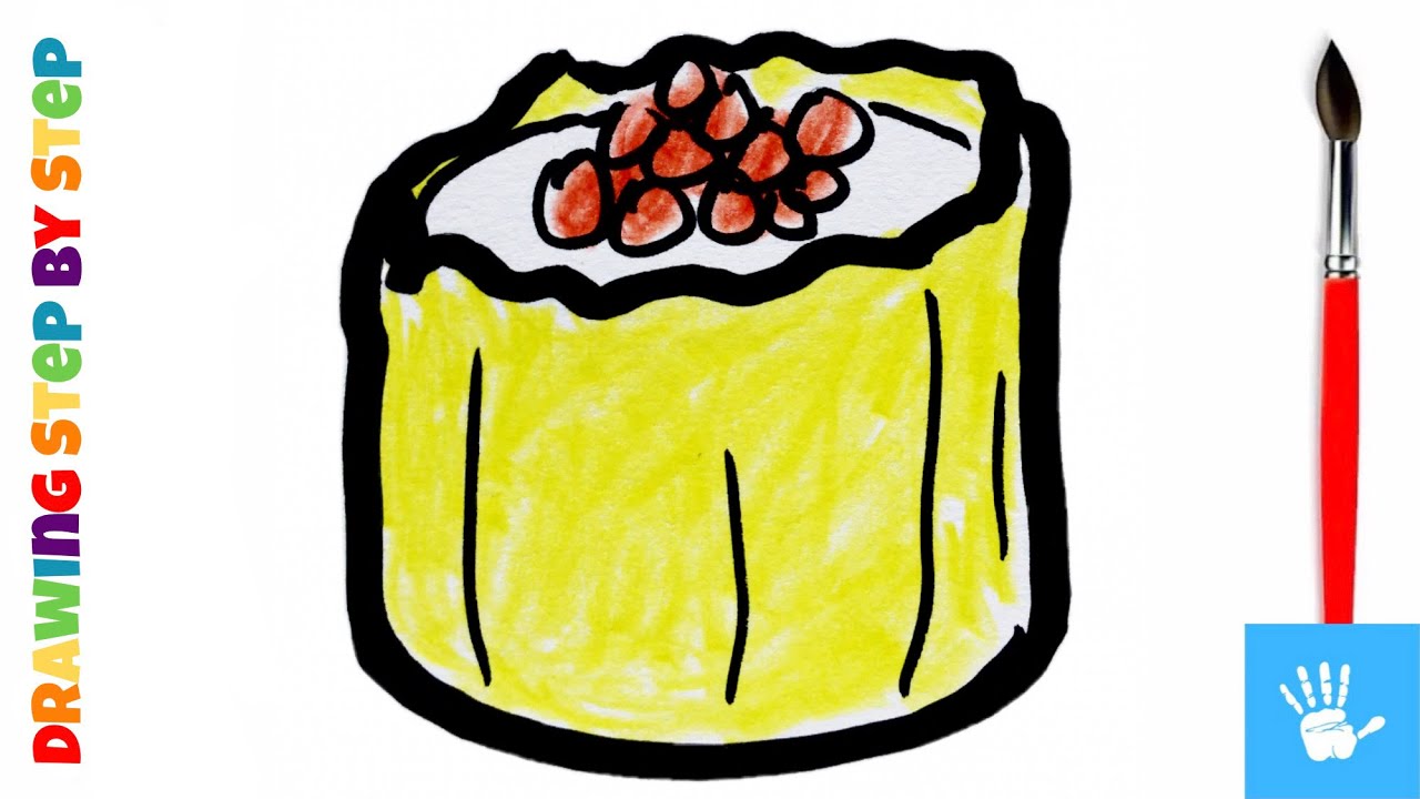 How To Draw a Cute Dumpling for Children - YouTube