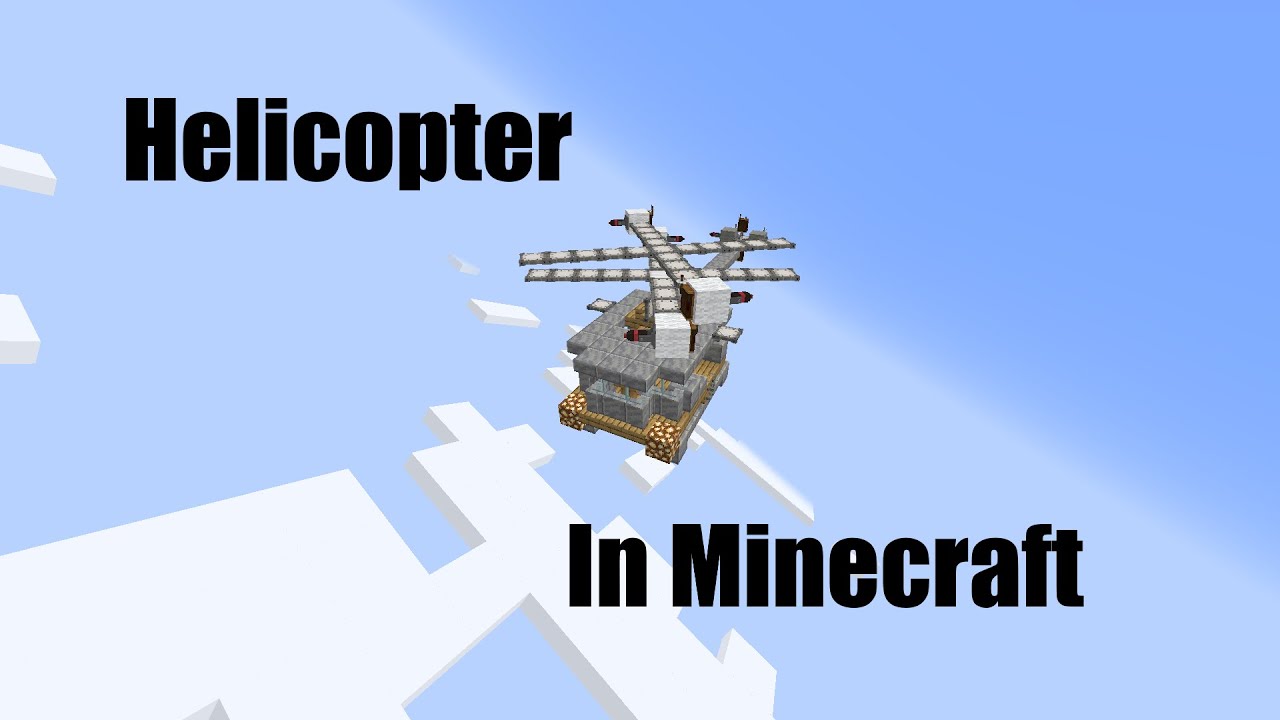Real helicopter in Minecraft using Valkyrien Skies! - YouTube