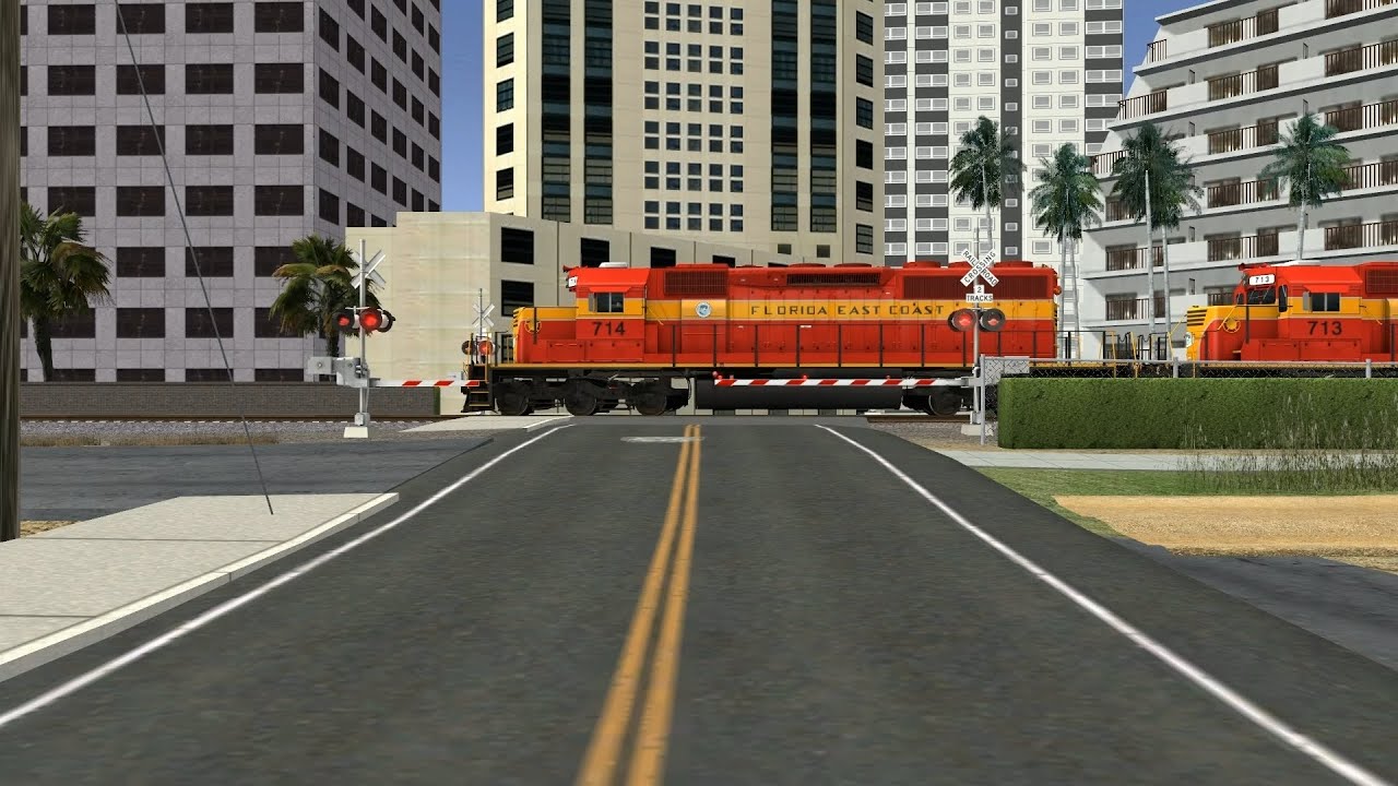 Trainz: FEC Train 113 Through Dadeland and Pinecrest on the Key West ...