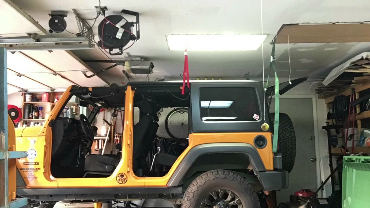 Jku jeep top removal - YouTube