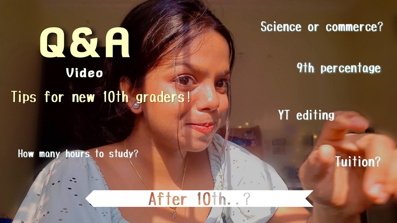 Q&A: New 10th graders tips(must watch), stream selection, how to study etc💭 - YouTube