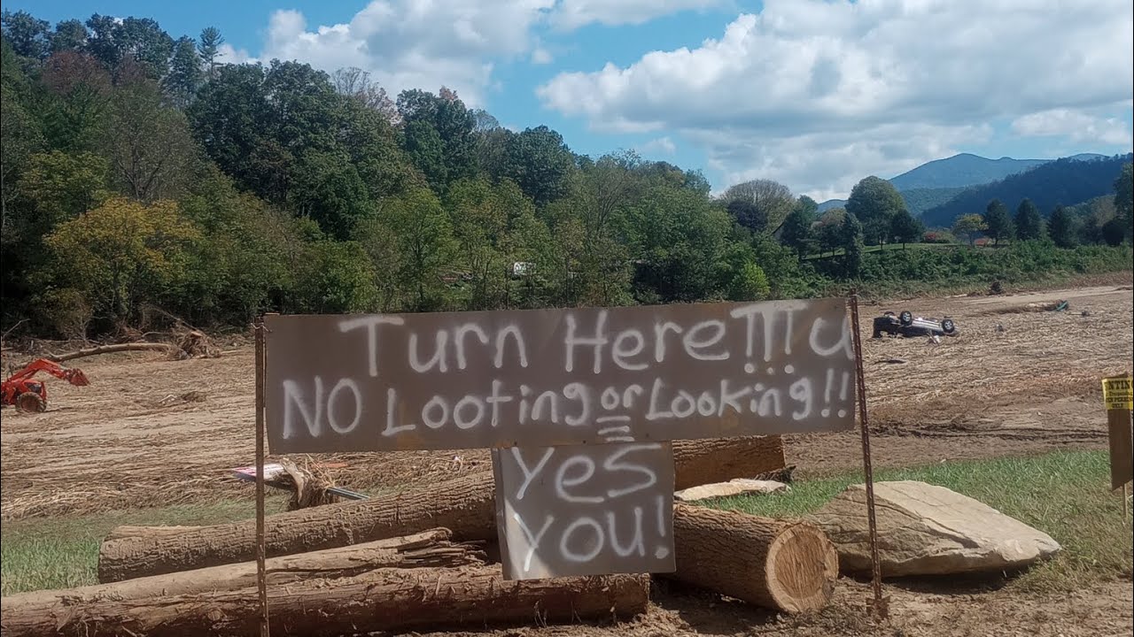 Hurricane Helene Flood In The Mountains 19-E Burnsville & Spruce Pine ...