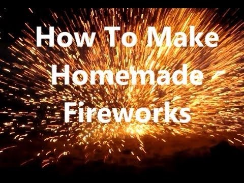 How To Make Homemade Fireworks From House Hold items - YouTube
