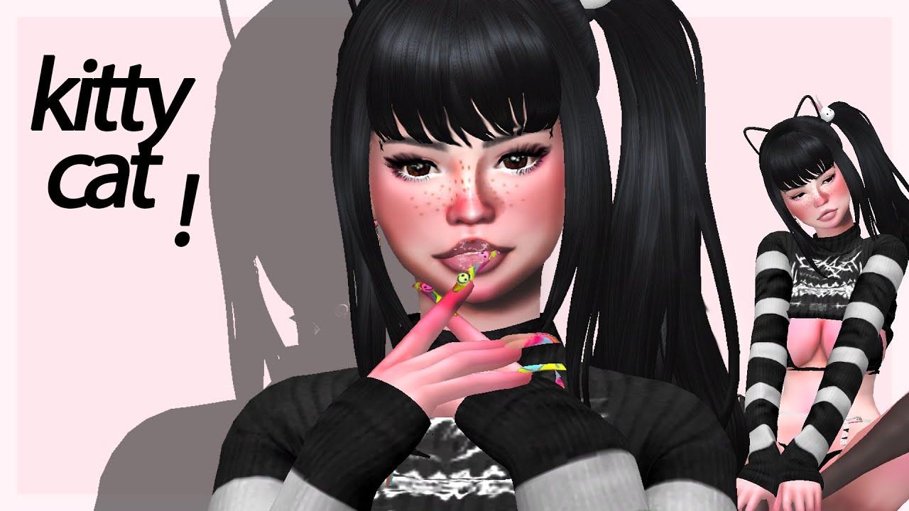 Cat Girl !♡ The Sims 4 Create A Sim #sims4 #sims4cas - YouTube