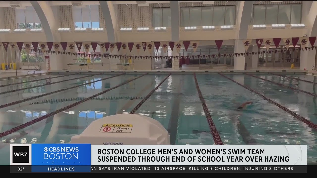 Boston College swim team suspended until the end of the year over ...