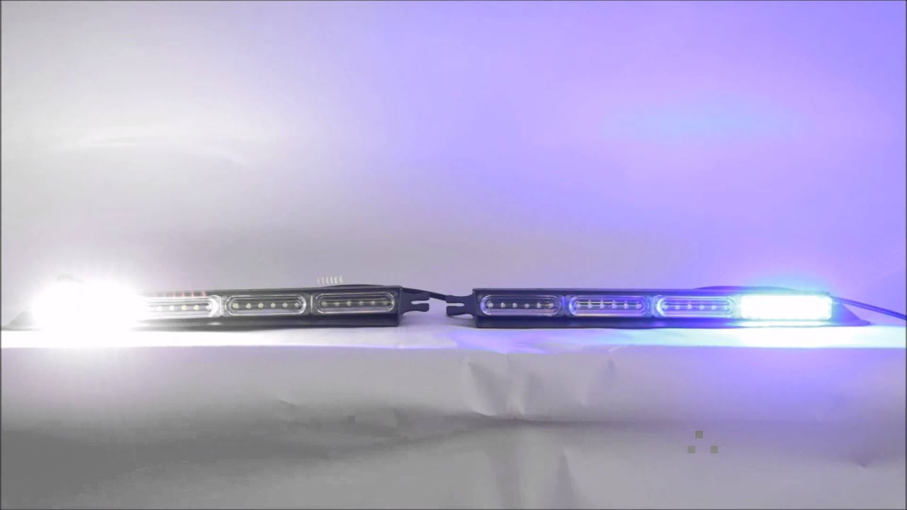 Black Hawk 4 2 0 Linear Interior Visor Led Light bar - YouTube