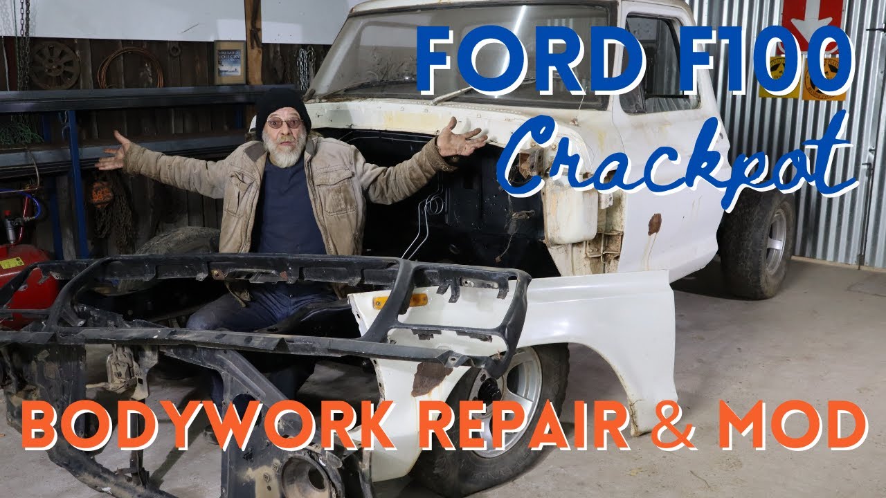 FORD F100 - FRONT BODYWORK REPAIR AND MODIFICATIONS - YouTube