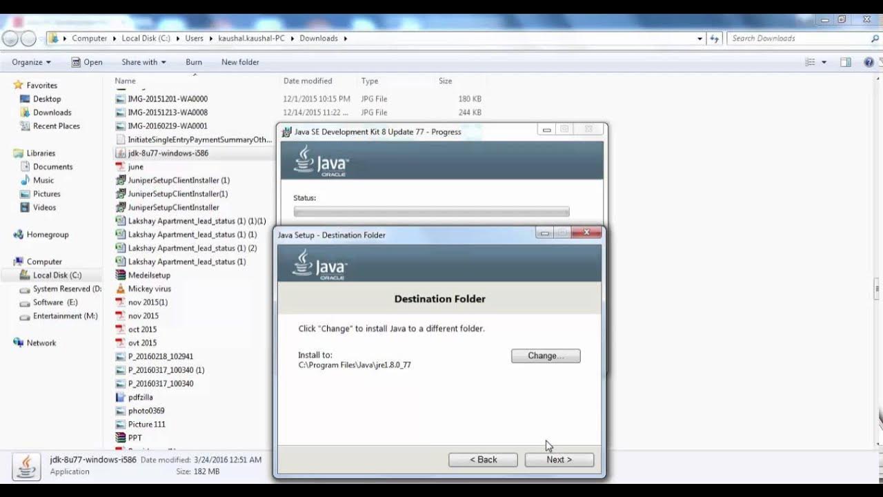 Setting java path in windows machine - YouTube