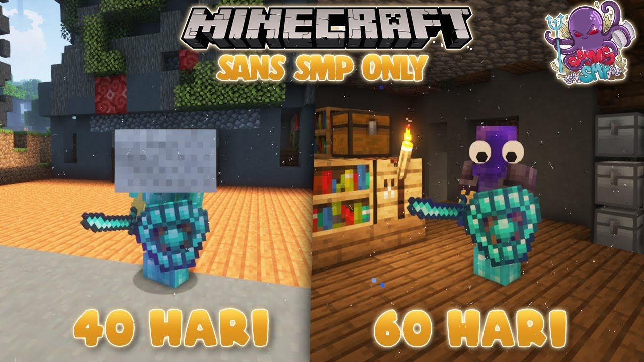 100 Hari di Minecraft Sans Smp S5 | Day 40 - 60 - YouTube