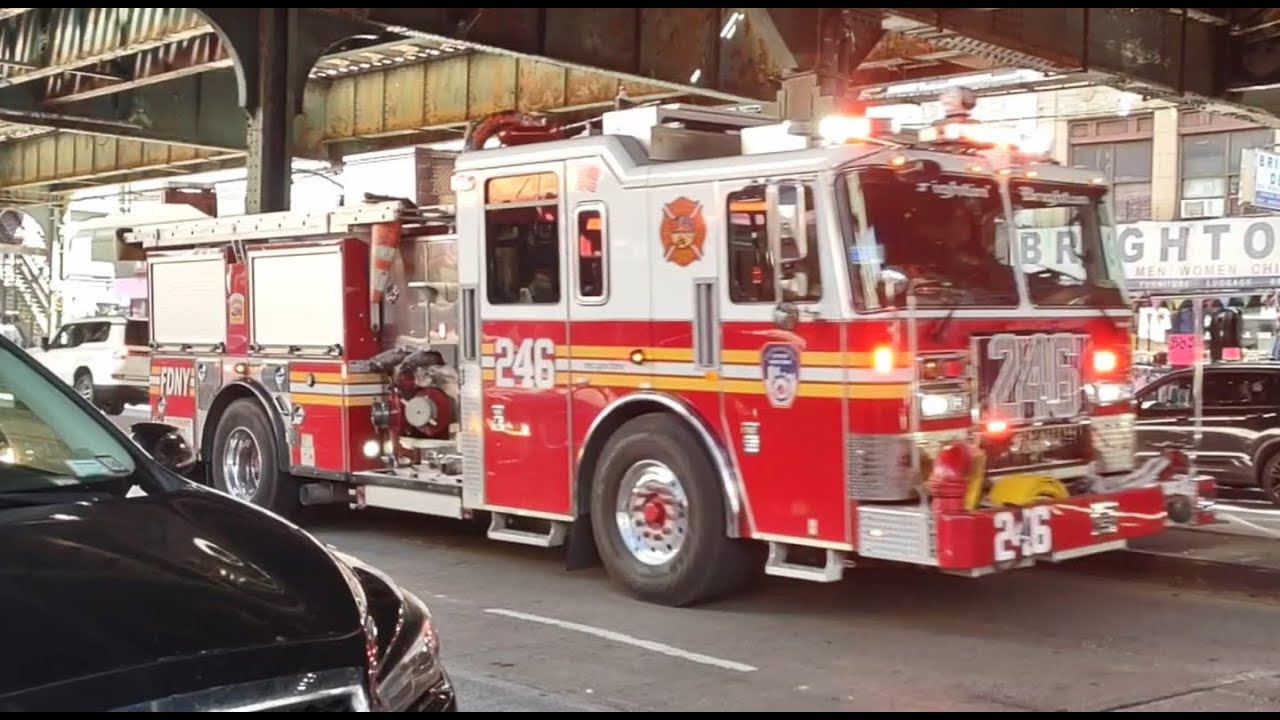 FDNY Engine 246 Responding Code 3 - YouTube