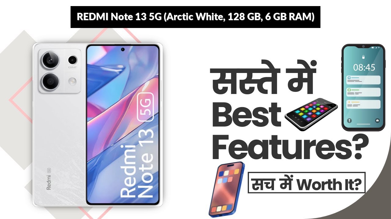 REDMI Note 13 5G (Arctic White, 128 GB, 6 GB RAM) Review in Hindi ...