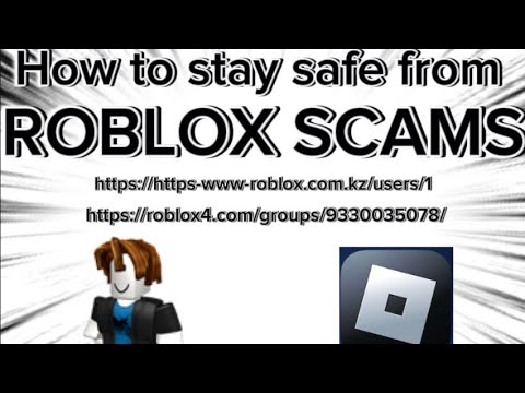 HOW TO STAY SAFE FROM ROBLOX SCAMS LINKS|| Roblox - YouTube