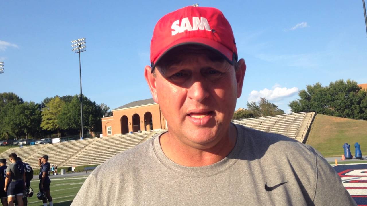 Samford head coach Chris Hatcher after practice, Sept. 5, 2016 - YouTube