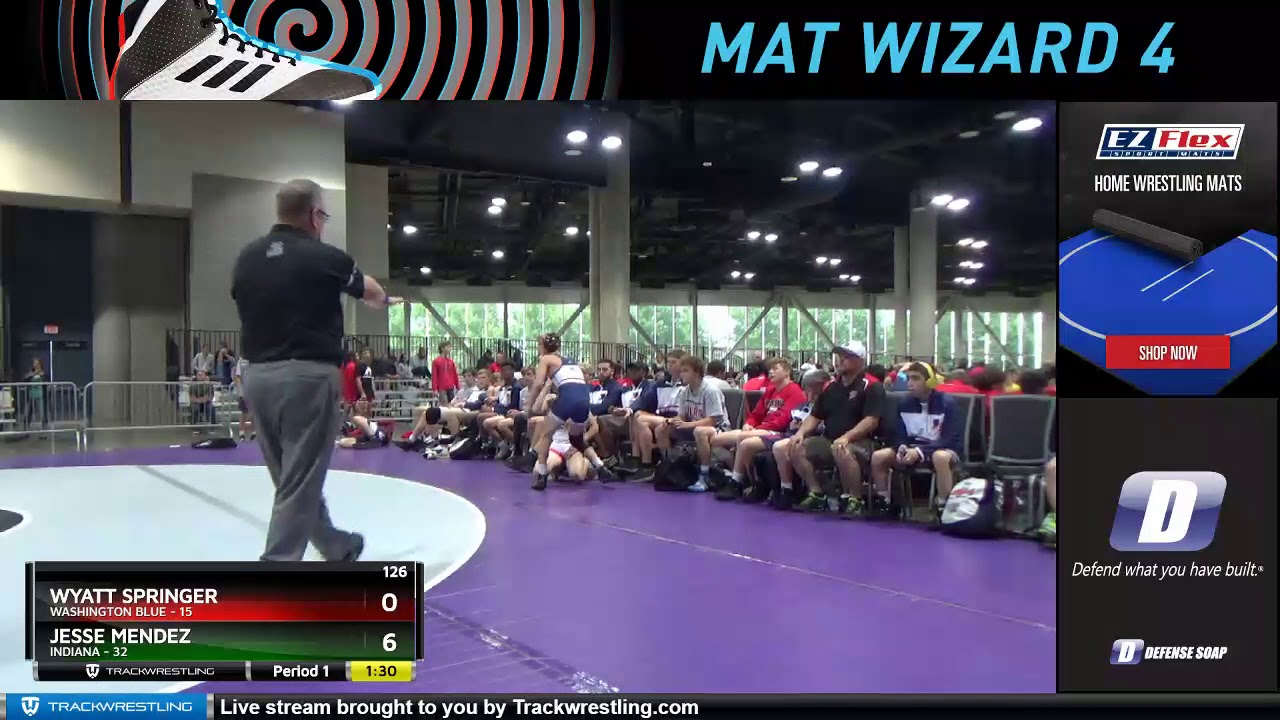 Mat 8 126 Wyatt Springer Washington Blue Vs Jesse Mendez Indiana - YouTube
