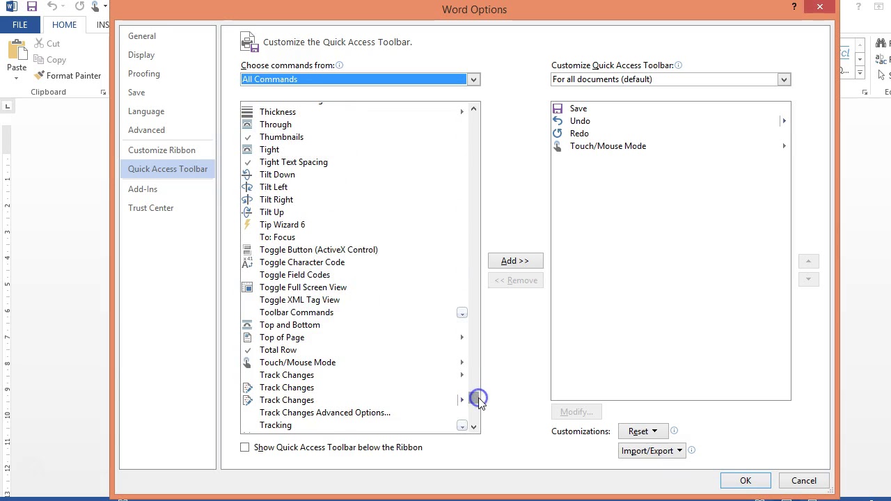 Fullscreen mode on MS Word - YouTube