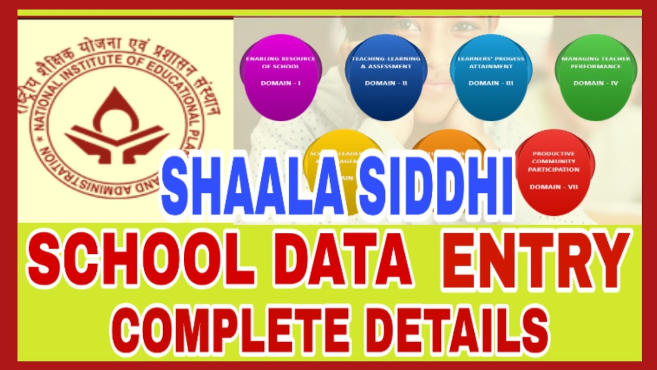 HOW TO FILL SHAALA SIDDHI 2019-20 SCHOOL SELF EVALUATION IN SHAALA ...