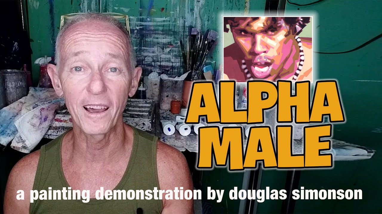ALPHA MALE: Simonson Paints a Geometric Portrait of Marcus - YouTube